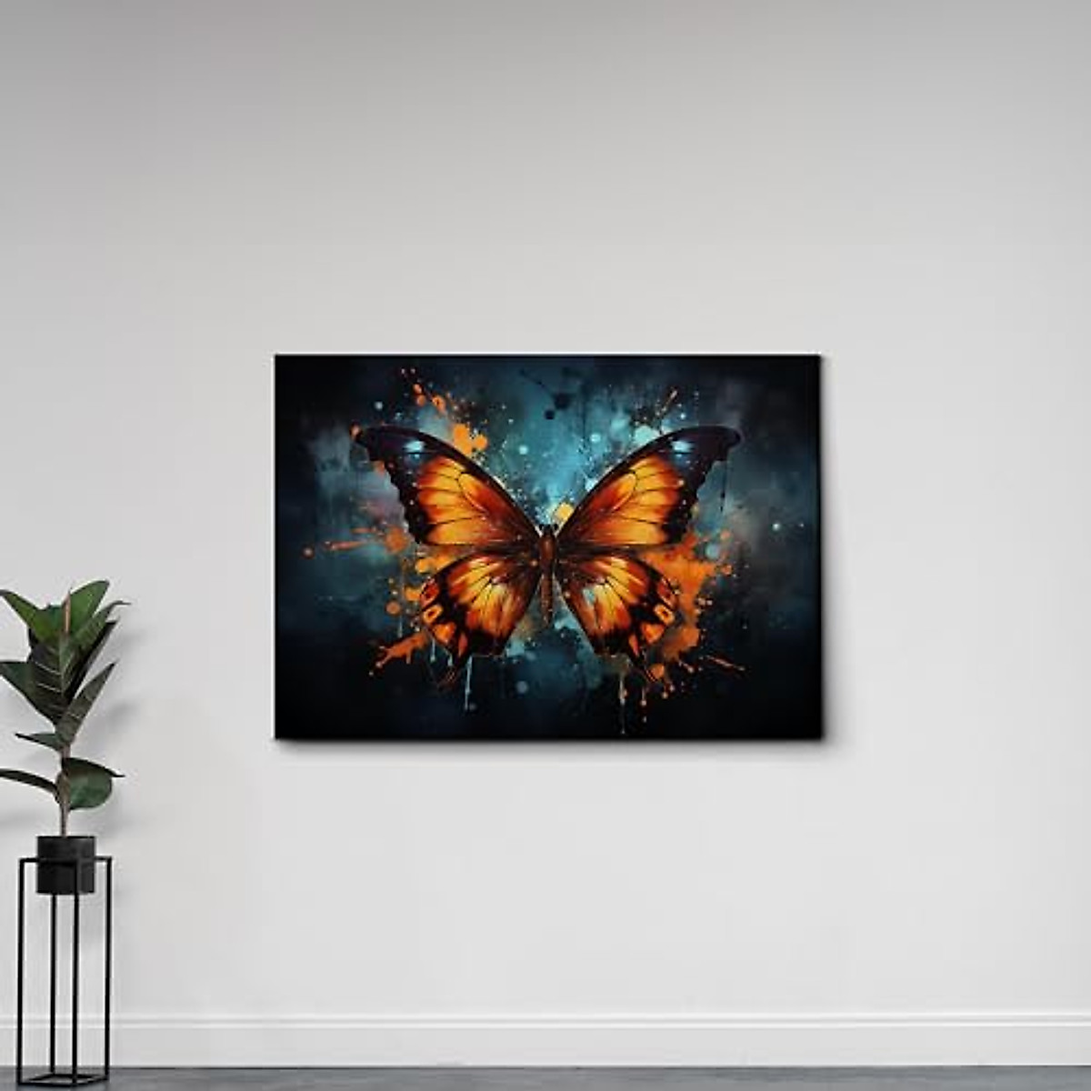 Abstract Painting Buy Canvas Wall Art, Butterfly Painting Art, Butterfly canvas, bedroom Butterfly wall art,Watercolor abstract Butterfly canvas painting