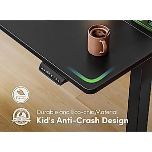 FEZIBO Electric Standing Desk, 48 x 24 Inches Height Adjustable Stand up Desk, Sit Stand Home Office Desk, Computer Desk, White