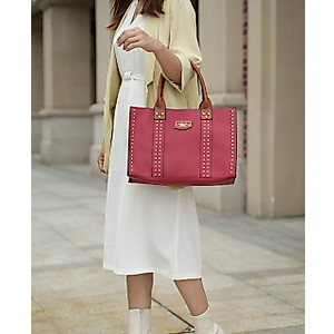 MKF Collection Tote Bag for Women, Vegan Leather Top-Handle Crossover Wristlet wallet & Satchel Handbag Purse