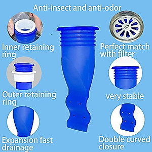 6 Pieces Shower Floor Drain Core Backflow Preventer One Way Valve Adjustable Silicone Sink Floor Drain Trap for Pipes Tubes in Toilet Bathroom Kitchen