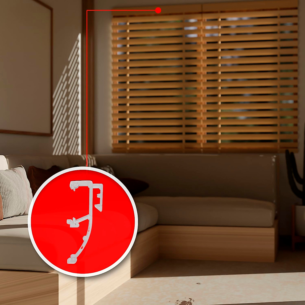 Amazing Drapery Hardware Premium Clear Plastic Double Slat Valance Retainer Clips, 10 Pack - Sturdy Valance Holder with Dual Slat Design, Easy Installation - Ideal for 1" Mini Blinds