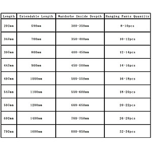 Pull Out Clothes Hanger Rod Adjustable Wardrobe Clothing Rail Hanger Rack Bar for Pants Clothes Stainless Steel (547mm/21.5inch)