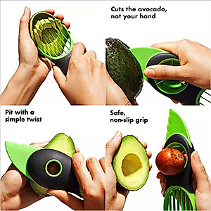 3-İn-1 Avocado Slicer, Avocado Cutter Tool, Avocado Slicer Seed Remover, Multifunctional Avocado Peeler, Fruit Slicer