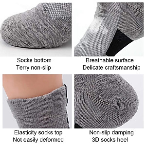 YQHMT Basketball Socks Outdoor Athletic Crew Socks Thick Compression Long Running Sports Socks for Men & Women 4 Pack