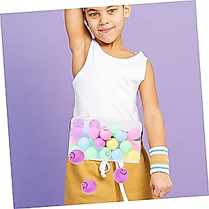 Unomor 1 Set Strap Shake Box Kids playset Outdoor Toys for Outside Kids Toy Pong Balls Toy Kids Plastic Toy DIY Games Pong Balls Reaction Ability Training Toy Shaking Ball Game Kit Sports