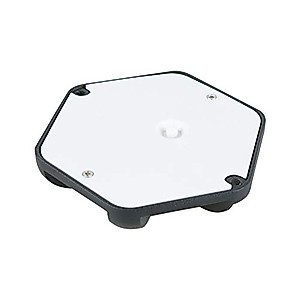 Mobestech 2pcs Solar High Pressure Outdoor Waterproof 6LED Road Lighting Deck Lights for Home Garden Landscape ( Black )