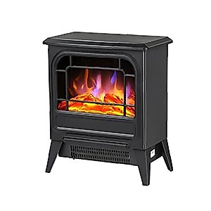 BNNP Home Decor Fireplace Simulation Fire Electric Fireplace Heater Vertical Heater's Household Electric Heater to Office 220 V Country Style Electric Fireplace
