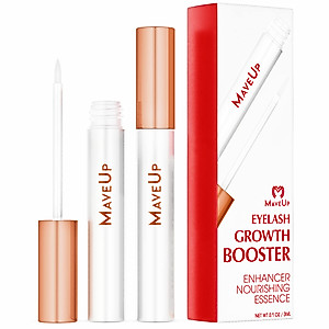 MaveUp Eyelash Growth Serum Booster. Enhanced Length. Works Like Magic. Fuller Lashes & Mesmerizing Look. Nourishing. Thicker. Longer. Your Secret to Gorgeous Eyes. Alluring. Must Have.