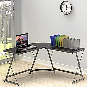 2 Pack - SimpleHouseware 5 Section Upright File Sorter Organizer, Silver