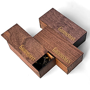 Personalized Gift Co Engraved Gift Box for Gift Wedding Party & Anniversary (Groomsman),Gold