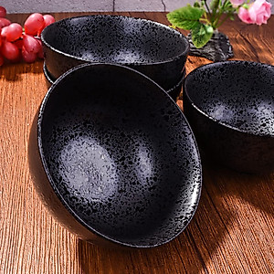 Japanese Rice Bowls set of 4, Ceramic Rice bowls for Rice Soup, 4.5'' Rice Bowls