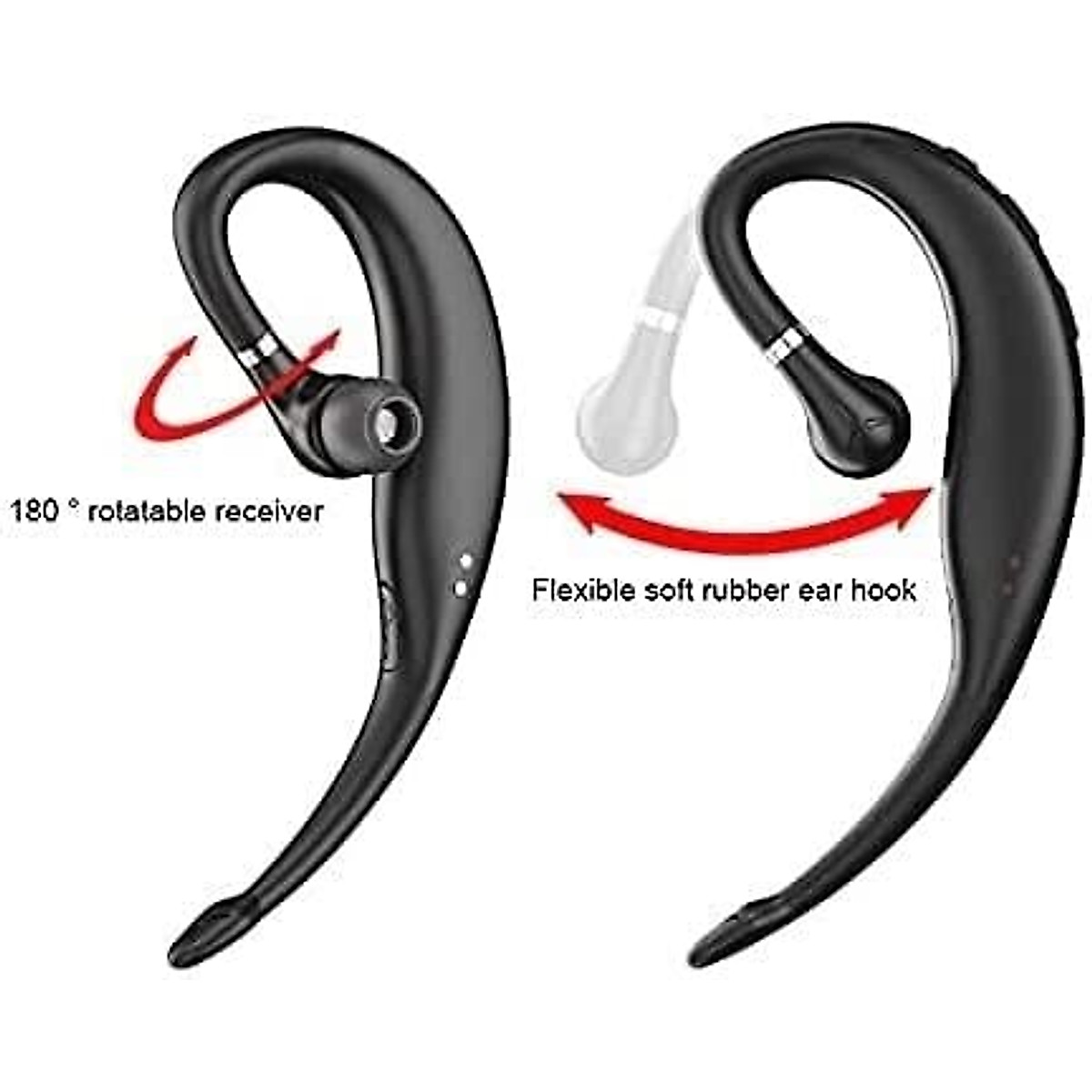 Conduction Headphone Bluetooth Headphones, 5.0 Auto Pairing True Wireless Earbuds in Ear Bluetooth Earphones Call Headset with Built in Mic for Sports