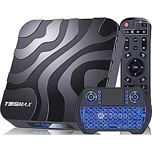 Android TV Box, T95MAX Android TV Box 12.0 H618 4GB 64GB Android Box Support WiFi6 2.4G/5.8Ghz Bluetooth 5.0 with Mini Backlit Keyboard 3D 6K Ultra HD TV Box…