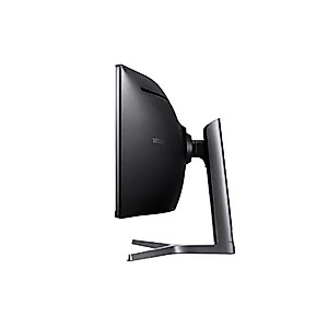 SAMSUNG Odyssey CRG Series 49-Inch Dual QHD (5120x1440) Gaming Monitor, 120Hz, Curved, QLED, HDR, Height Adjustable Stand, Radeon FreeSync (LC49RG90SSNXZA)