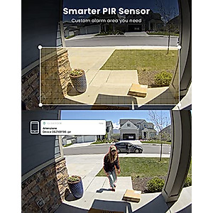 ieGeek Security Camera Outdoor, 2K Wireless WiFi 360°PTZ Camera, Solar Security Camera Battery Powered,Surveillance Camera with Spotlight/Siren/Motion Detection/3MP Color Night Vision,Works with Alexa