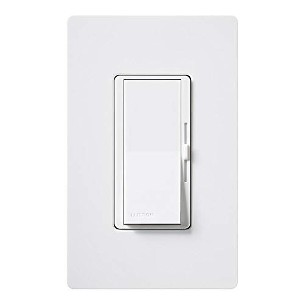 Lutron Diva LED+ Dimmer Switch for Dimmable LED, Halogen and Incandescent Bulbs, Single-Pole or 3-Way, DVCL-153P-WH, White