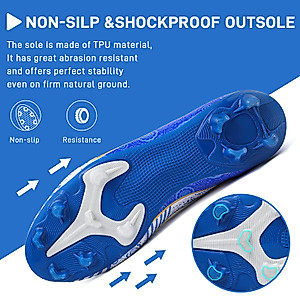 Soccer Cleats Mens Women Football Shoes Tacos de Futbol para Hombre Outdoor Tacos de Futbol High Top Cleats Turf Soccer Shoes Men Futsal Shoes Zapatos Futbol Hombre Professional Spikes AG/FG