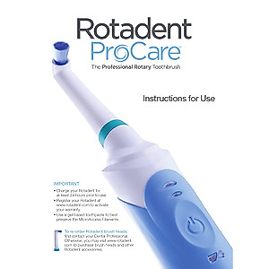Rotadent ProCare Short-Tip Replacement Brush Head; FITS The ROTADENT PROCARE/Contour Toothbrush Models ONLY (Does NOT FIT The Classic, Legacy, OR Plus Models)…