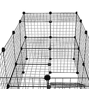 Pet Playpen Small Animals Cage Portable DIY Metal Wire Yard Fence for Rabbits,Guinea Pigs,Bunny,Puppy,Hamsters Crate Kennel 36 Panels