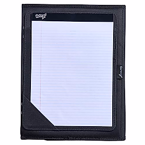 It's Academic Accordion File Organizer, Black Fabric, Notepad Included, 500 Sheet Capacity, 11 x 14 (98778-6D)