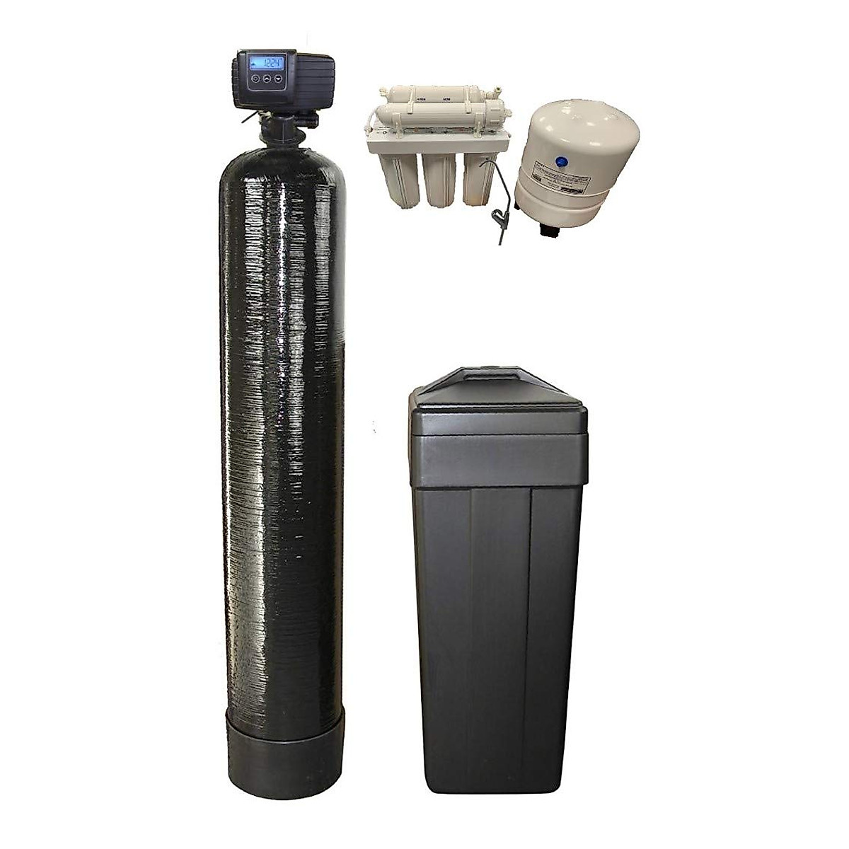 Fleck 5600 SXT Metered Softener 48,000 Grain and Reverse Osmosis System (48,000 Grain 3/4 Inch Bypass)