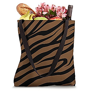 Brown Zebra Skin Print Cute Skin Animal Pattern Trendy Tote Bag