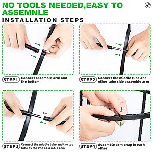 Garden Trellis 4 Pack 60&quot; Tomato CageTall Plant Support Climbing Vines Flowers Stands,Plant Cages &amp; Supports for Vines Crop Vegetable, Flowers,Potted Plants,with 60pcs Plant Clips