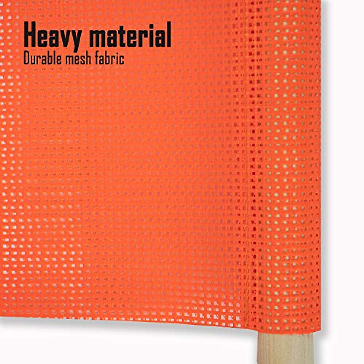 Bright Orange Safety Wide Load Flag Traffic Warning Flags for Trucks 4 Pack 18”x18”