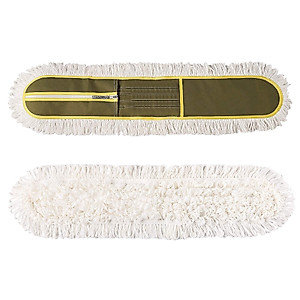 CLEANHOME 36" Commercial Dust Mops with 4 Washable Microfiber Mop Pads for Floor Cleaning Heavy Duty Hotel Company Household Cleaning Supplies for Hardwood, Tiles, Marble Floors