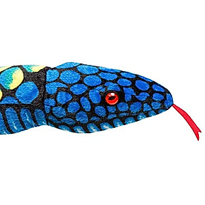 MUOVE Snake Stuffed Animal, Plush Large Snake Realistic Snake Toy, 110 inch Gifts for Kids