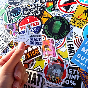 200 Pcs Funny Stickers for Adults (Dirty) Meme Water Bottles Sticker Pack Waterproof Cool Accesory for Laptop, Hard Hats, Sarcastic, Scrapbooking Decals