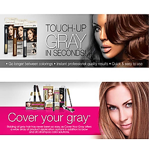 Cover Your Gray Waterproof Brush in Hair Color, Medium Brown, 0.53 Ounce