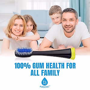 Pursonic Electric Toothbrush Heads - 8 Pack Electric Toothbrush Replacement Brush Heads for Teeth and Gum Care - Tooth Brush Heads for S750 (White)