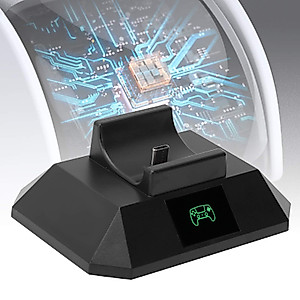 Controller Single Charging Stand for PS5, Charger Charging Docking Station with Display for PS5 Gamepad