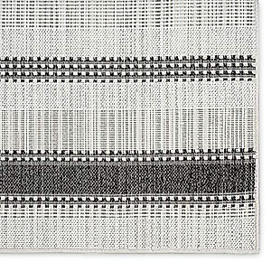 Home Dynamix Tripoli Mateo Geometric Area Rug, Charcoal/Cream, 5'3"x7'3" Rectangle