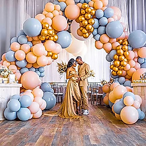 PartyWoo Peach Balloons, 50 pcs 10 Inch Light Peach Balloons, Peach Latex Balloons for Balloon Garland or Balloon Arch as Party Decorations, Birthday Decorations, Baby Shower Decorations, Peach-Q12
