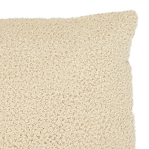 Creative Co-Op Square Natural Woven Cotton Boucle Pillow