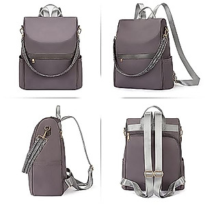 CLUCI Backpack for Women Travel Waterproof Nylon Anti Theft Lightweight Backpack Large Ladies Day Bags Dark Grey