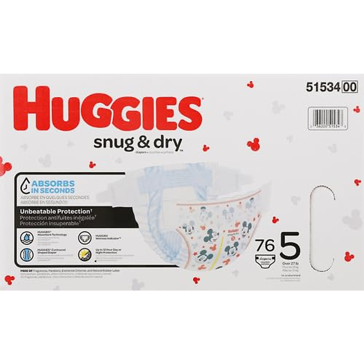 Huggies Snug & Dry Diapers, Size 5