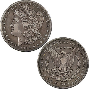 1895 S Morgan Dollar VF Very Fine 90% Silver $1 US Coin SKU:I3876