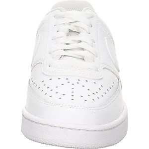 Nike Women's Court Vision Low Sneaker, White/White-White, 6.5 Regular US