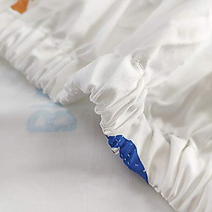 Brandream Boys Crib Sheet Dinosaurs Baby Fitted Sheet Cute Animal Blue White Dinosaur Nursery Sheet Sets for Toddler Infant Newborn Crib Mattress,100% Cotton