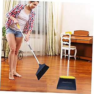 PLAFOPE 1 Set Broom Floor Cleaning Tool Stable Dustpan Home Cleaning Device Dustpan Kit Cleaning Dust Pan Home Cleaning Supplies Household Supplies Long Handle Dustpan Plastic Blue