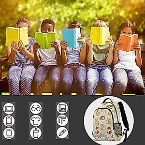 Glaphy Cute Shiba Inu Dogs Backpack with Reflective Stripes, School Book Bag Lightweight Laptop Backpack for Men Women Teens Kids