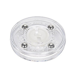 TamBee 4PCS 2Inch Acrylic Lazy Susan Turntable Organizer Revolving Display Base White Acrylic for Spice Rack Table Cake Kitchen Pantry Decorating