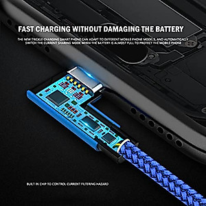 BGNTBUK Md862ll/a Cable USB C Cable Right Angle 90° Elbow Nylon Braided USB A to C 66W Fast Charging Cable Hard Drive Connector Dd0g34hd201