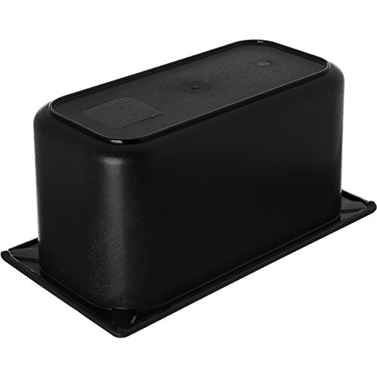 Carlisle FoodService Products CM110303 Coldmaster ABS Third-Size Divided Food Pan, 3.40 qt. Capacity, 12.68" x 6.89" x 6.01", Black