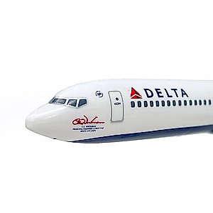 Flight Miniatures Delta 737-900ER (07-Cur) 1:200 Scale - Miniature Model Airplane Plastic Snap-Fit - Authentic Replica of Delta Airlines Livery - Part #ABO-73790H-008