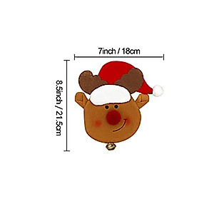 4pcs Christmas Themed Cutlery Holders Exquisite Cutlery Bags Desktop Decors Decor for Celebration Party