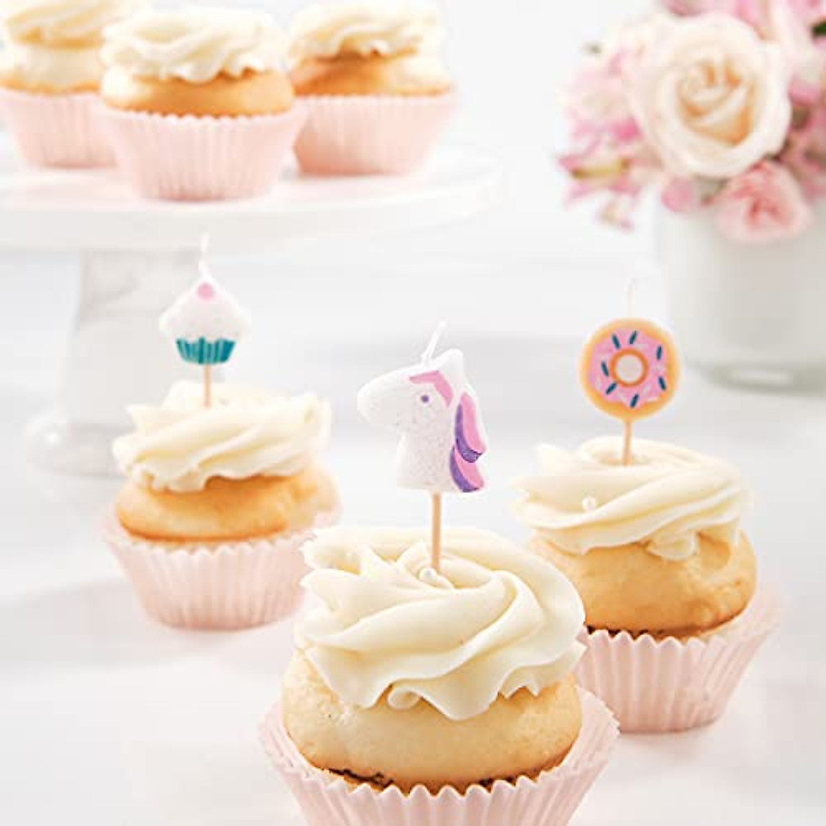 Papyrus Birthday Candles, Unicorns and Rainbows (10-Count)